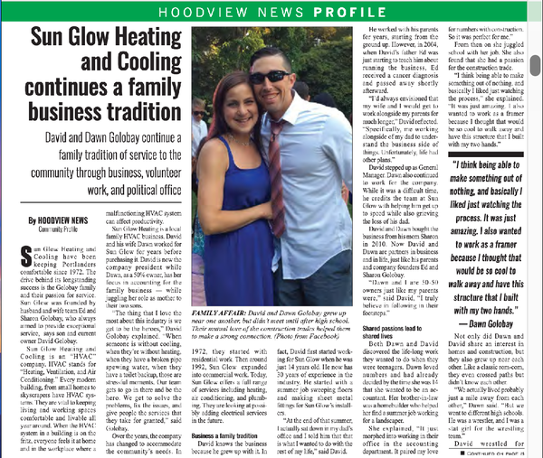 Feature: Sun Glow Heating and Cooling Continues a Family Business ...